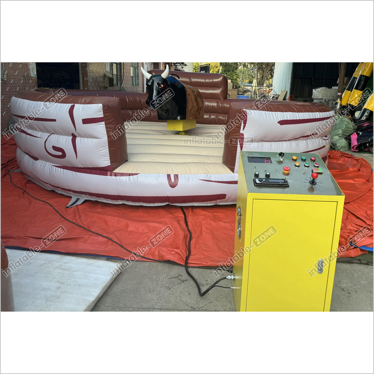 Commercial Inflatable Bull Mat Crazy Rodeo Bull Fight Inflatable Mecha ...