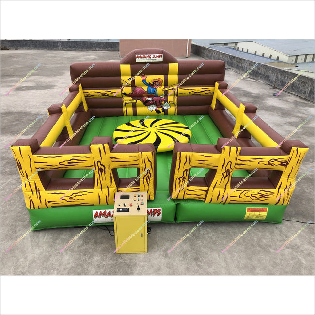 Amazing Jumps Inflatable Mechanical Rotating Plate Spin Ride Meltdown