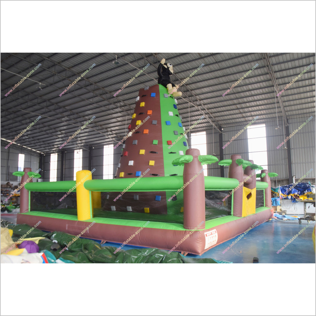 Amusement Park Games Inflatable Monkey Climbing Wall Near Me Tower Roc