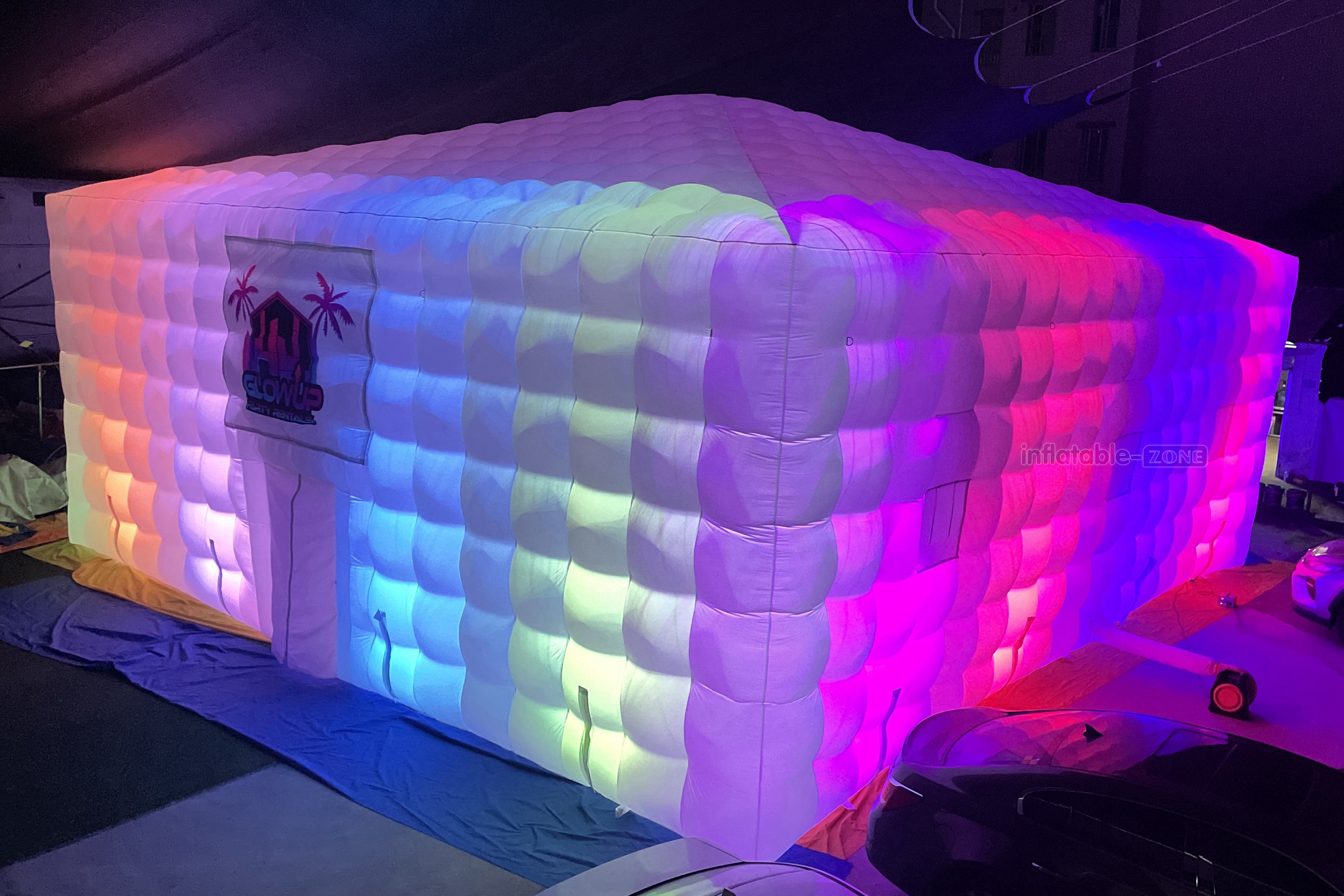 Inflatable Nightclub Giant Inflatable Air Tent With LED Lights For Wed ...