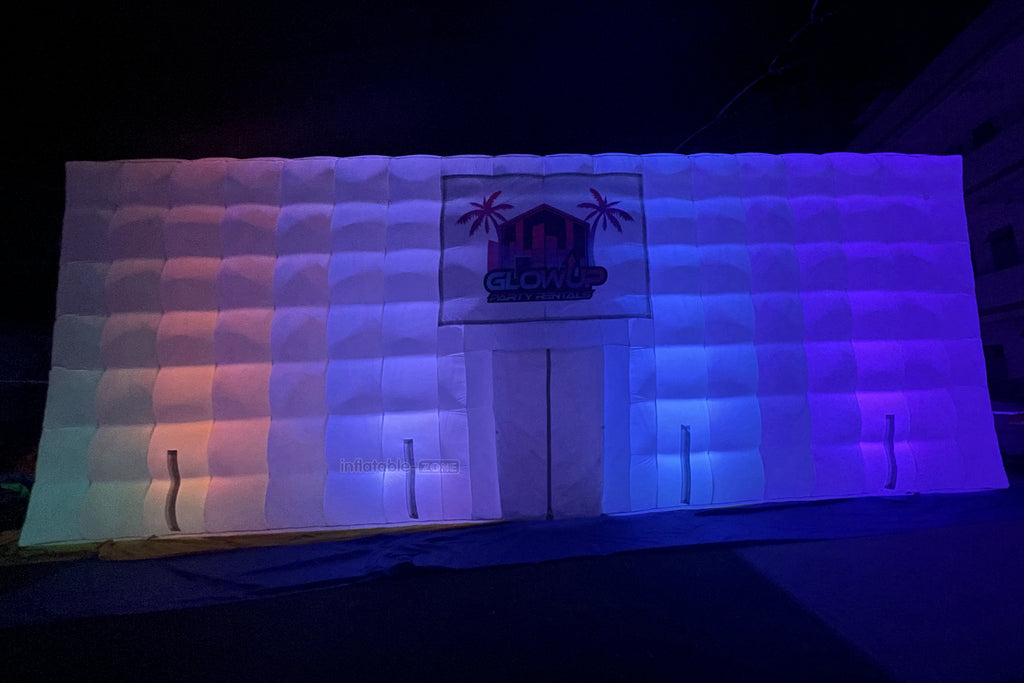 Inflatable Nightclub Giant Inflatable Air Tent With LED Lights For Wed ...