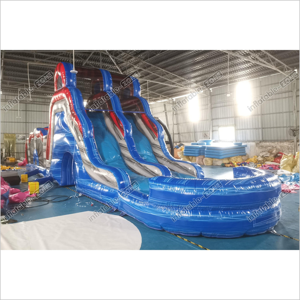 Indoor Slip And Slide Obstacle Course For Adults Swimming Pool Inflata ...