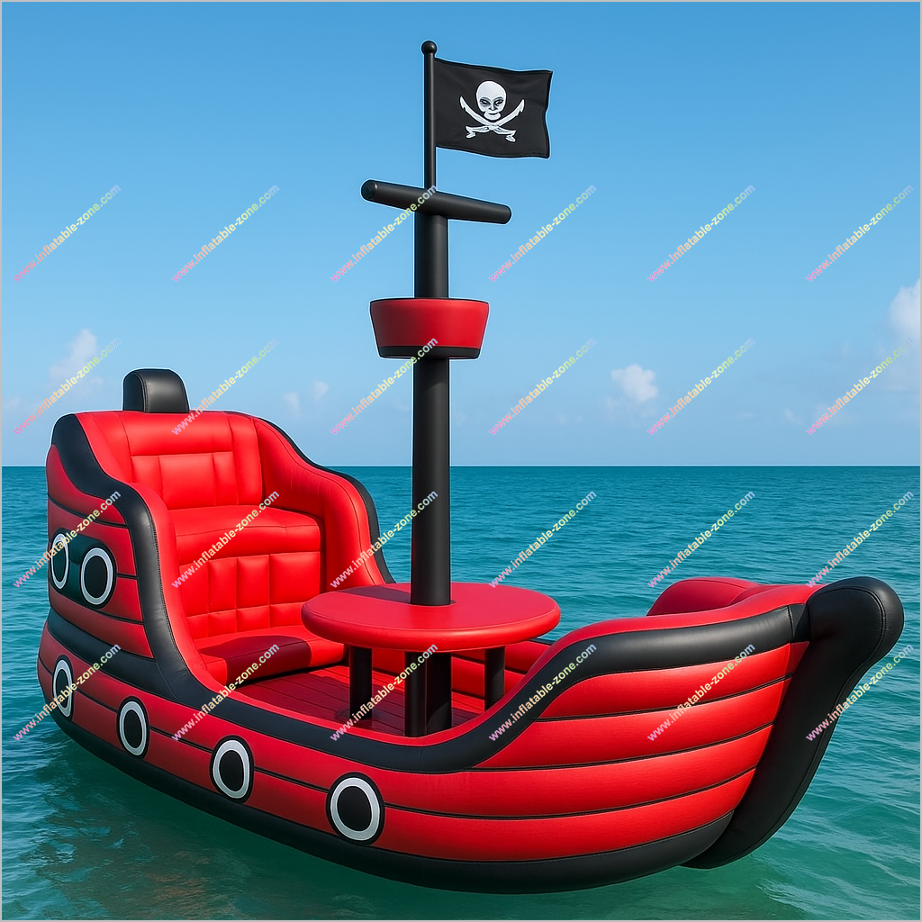 Amazing Experience Inflatable Pirate Ship Lake Float Relax And Have Fu