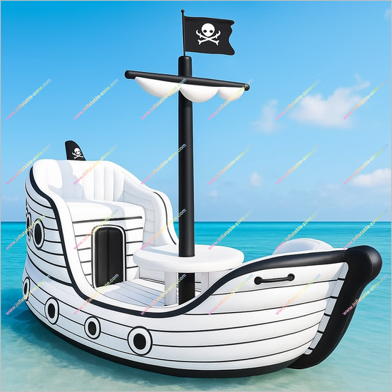 Classic Theme Inflatable Pirate Ship Lake Float Events And Decorations