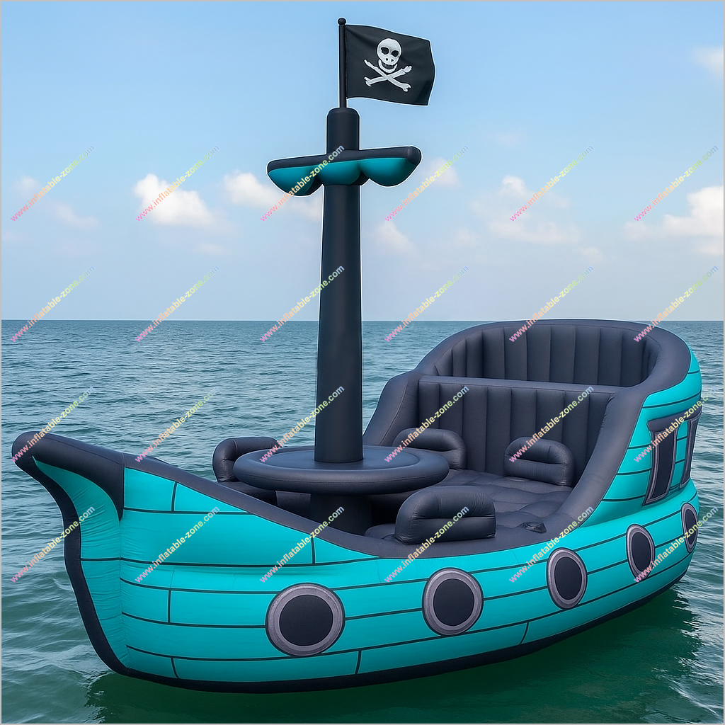Designing Inflatable Pirate Ship Lake Float Water Exercise Equipment P