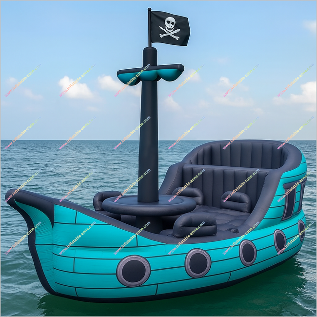 Designing Inflatable Pirate Ship Lake Float Water Exercise Equipment P