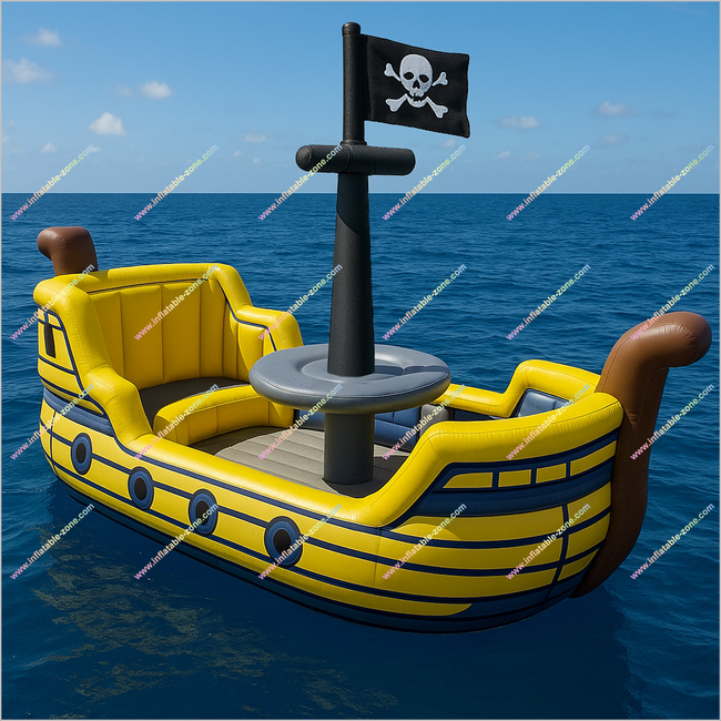 Entertainment Party Ideas Inflatable Pirate Ship Lake Float Safety Fun