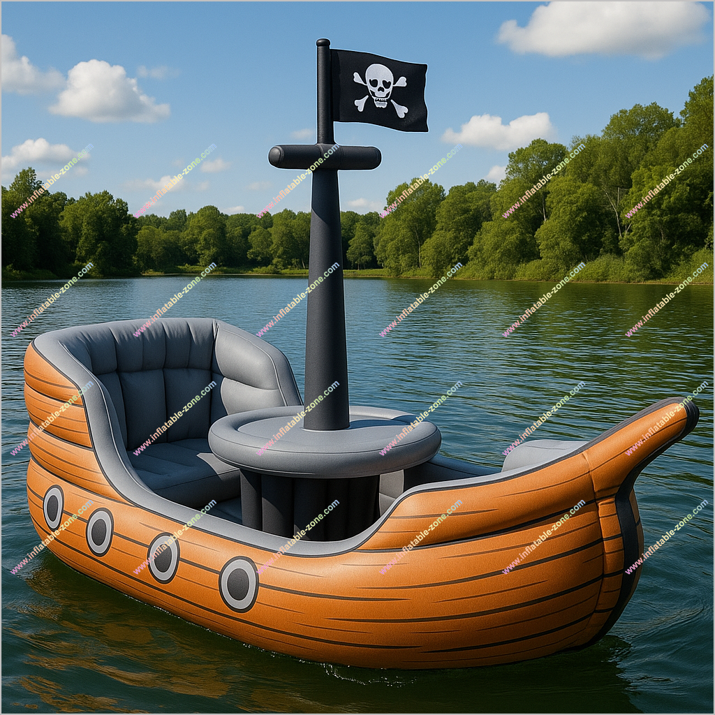 Leisure Day Inflatable Pirate Ship Lake Float Event Rental Near Me ...