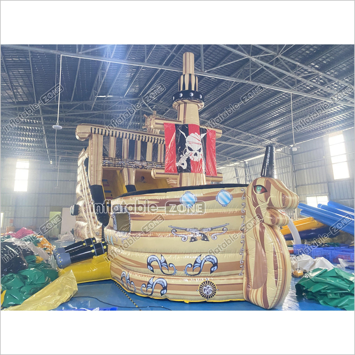 Large Commercial Inflatable Pirate Ship Slide Jumping Castle Bouncy Dr ...