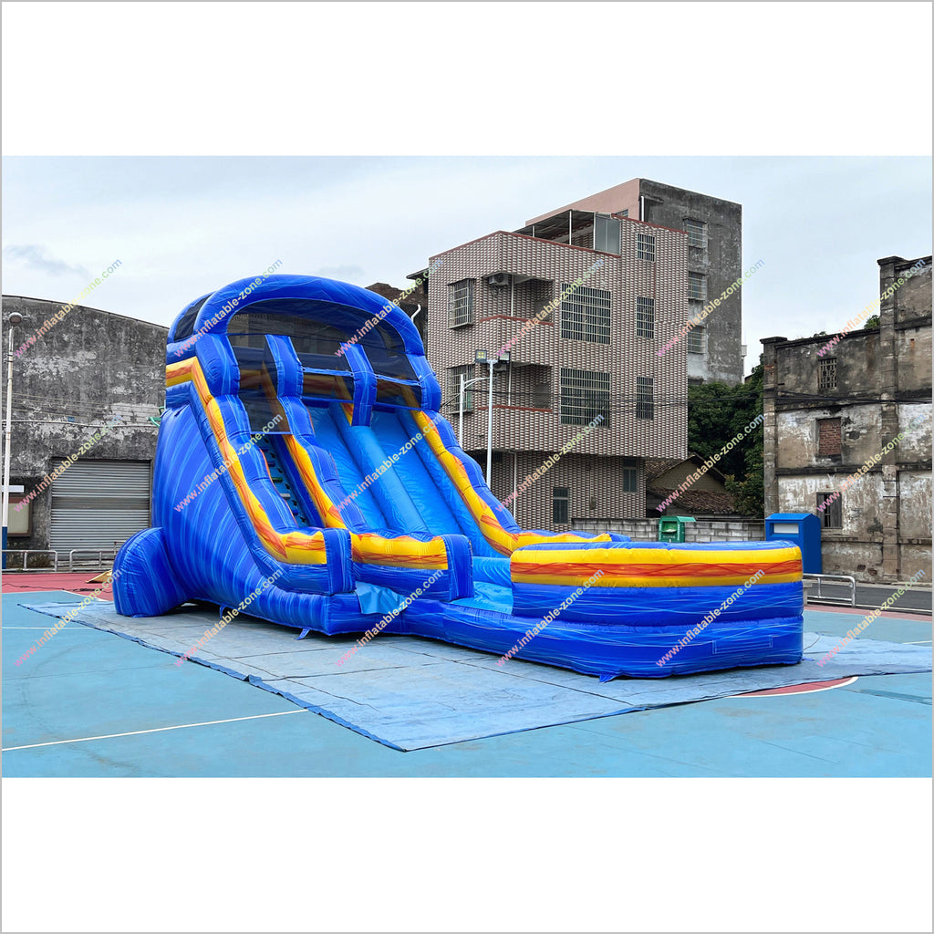 Commercial Park Equipment Inflatable Pool And Water Slide Jumpy House ...