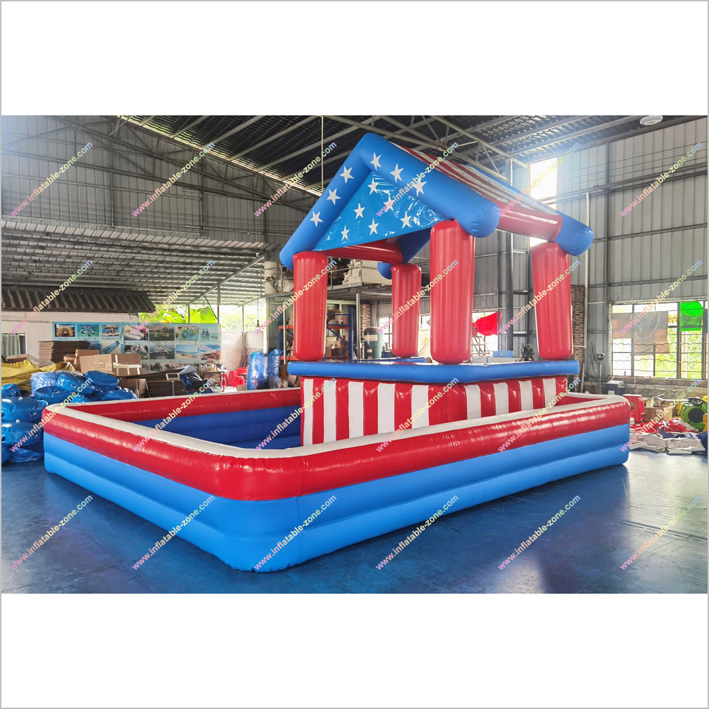 Premium Inflatable Pool Bar Hire Stripes And Stars Patriotic Blow Up B