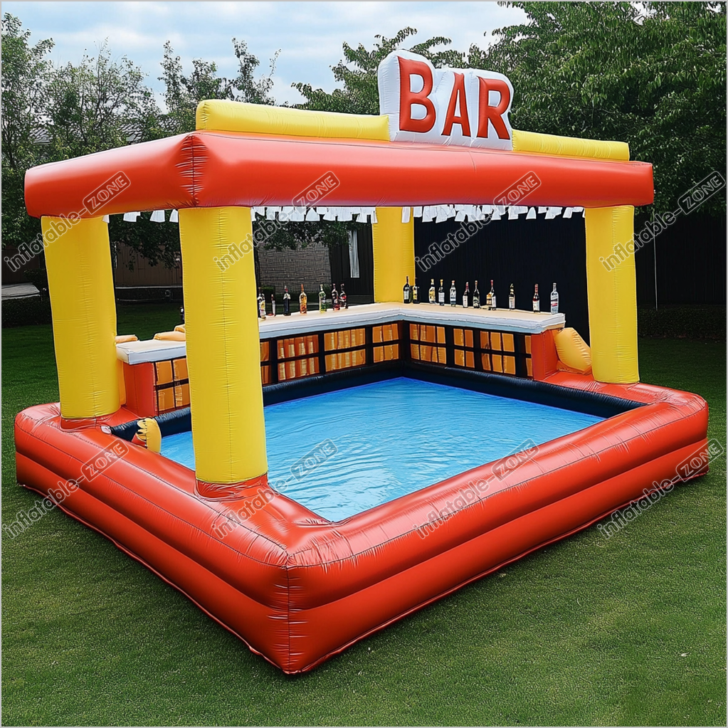 Inflatable Pool Bar Rental Outdoor Party Bar Inflatable Pool Backyard ...
