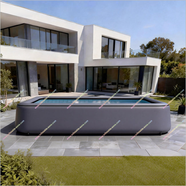 Portable Inflatable Swimming Pool Large Rectangular Inflatable Pool Fu