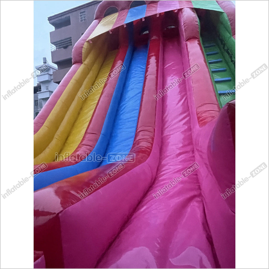 Large Outdoor Water Slide Jumping Castle Inflatable Pool Obstacle Wate ...