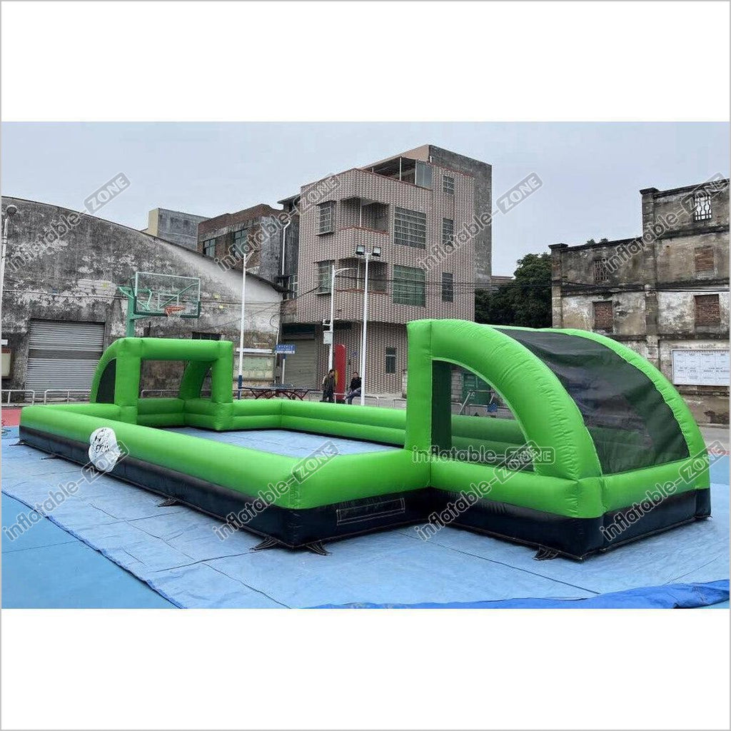 Giant Inflatable Soap Football Pitch Playground Soccer Field For Outdo ...