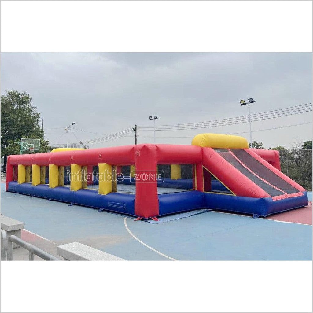 Fun Inflatable Soccer Field Pitch Big Outdoor Sport Game Inflatable Fo