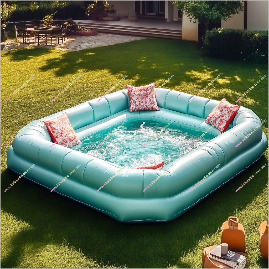 Backyard Party Design Inflatable Couch Pool Sofa Multi-Person Leisure