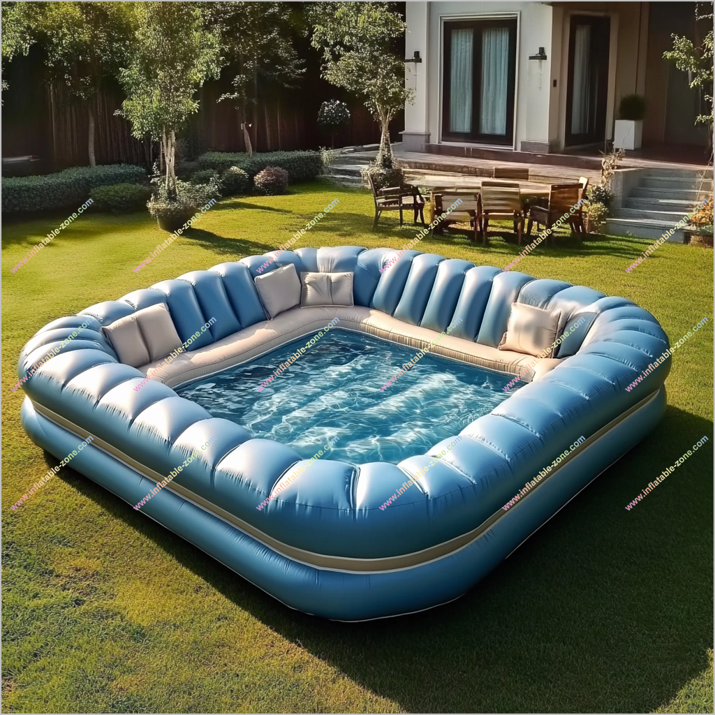 Creative Inflatable Sofa Pool Backyard Relaxation Durable Water Repell