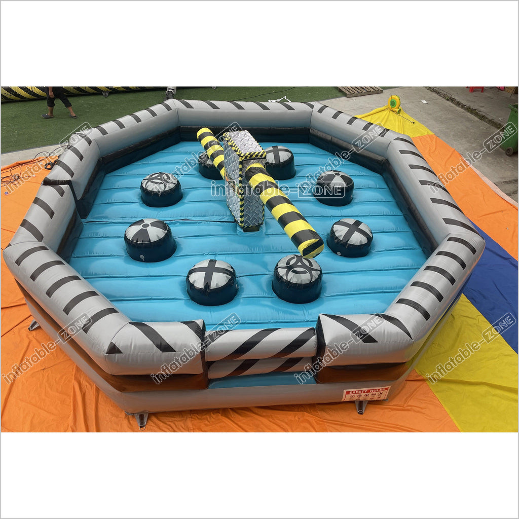 Outdoor Adult Kids Inflatable Sweeper Eliminator Wipeout Toxic Meltdow ...