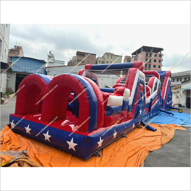 Obstacle Course Water Slide Rental Leisure Activities USA Inflatable W