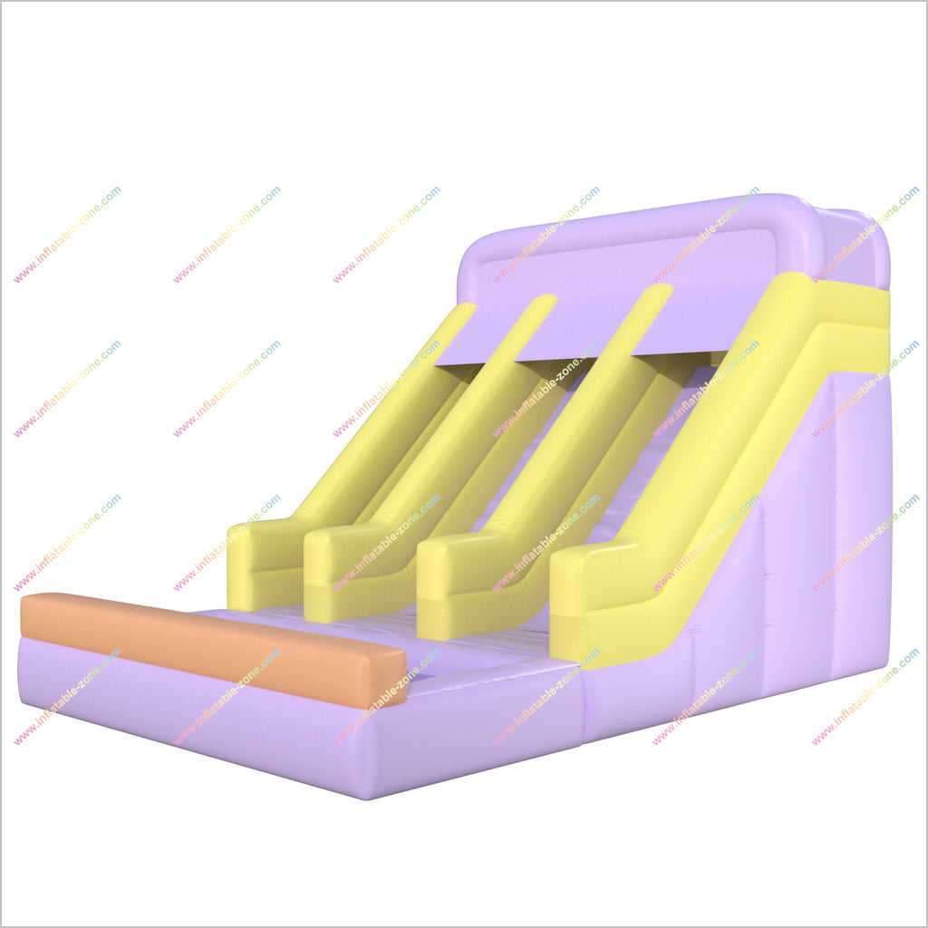 Pastel Party Ultimate Dual Water Slide Inflatable Big Swimming Pool In