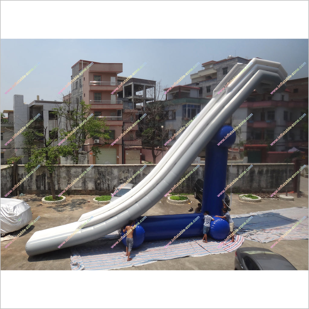 Inflatable Yacht Slides Floating Dock Water Slide Luxury Yacht Toys In