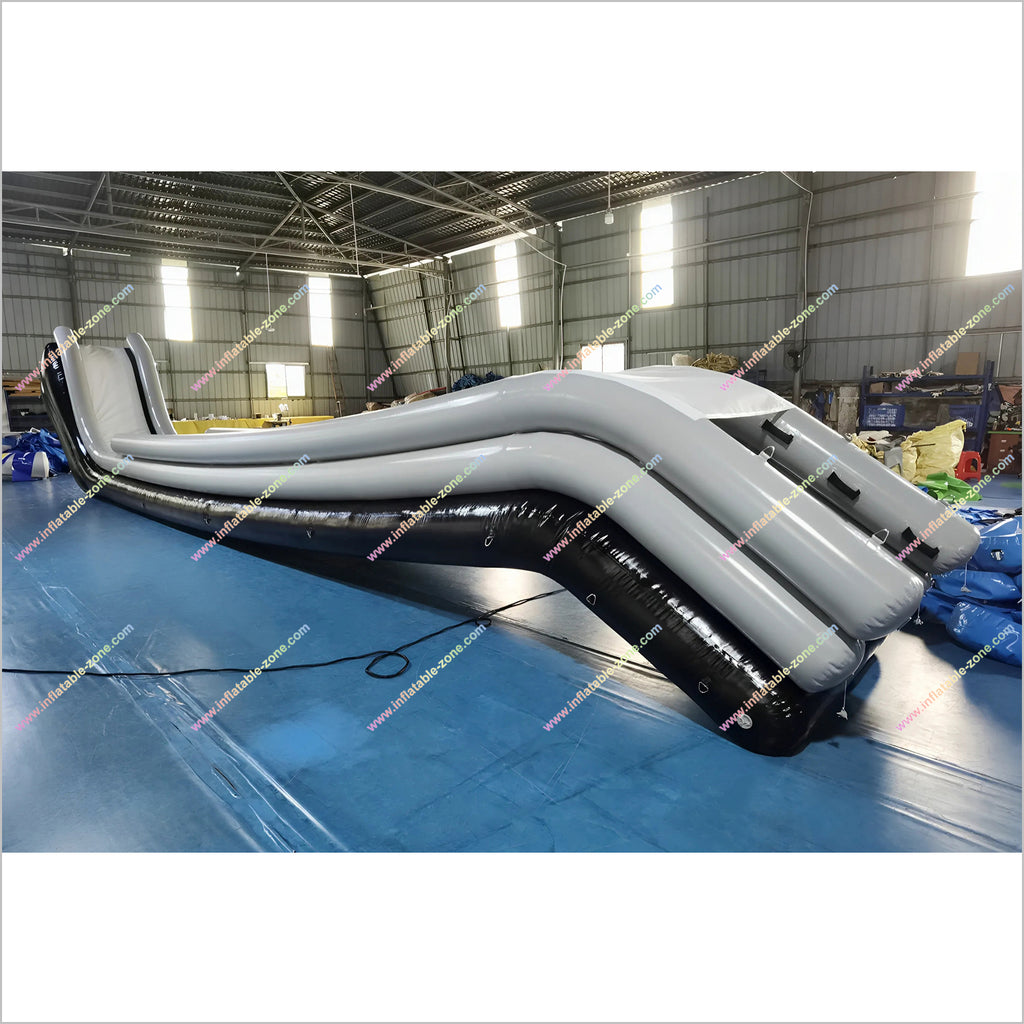 Portable Boat Dock Inflatable Yacht Water Slide Water Play Outdoor Equ