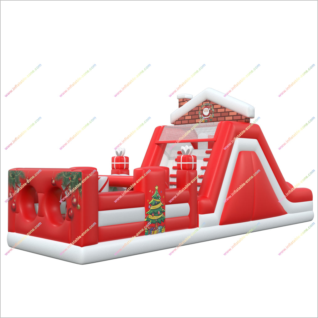 Large Inflatable Christmas Obstacle Course Races Near Me Family Fun Pa