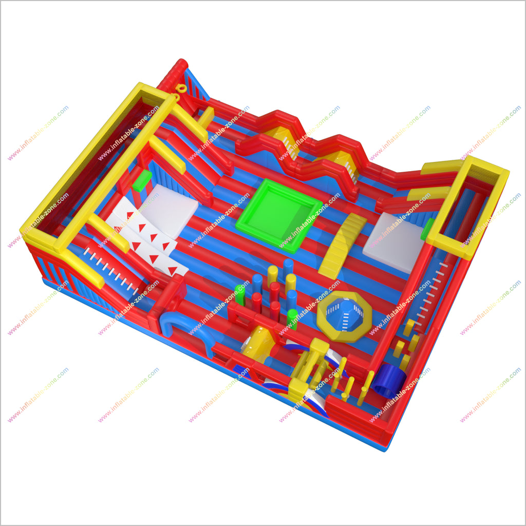 Massive Bouncy Castle Obstacle Course Inflatable Theme Park Near Me La