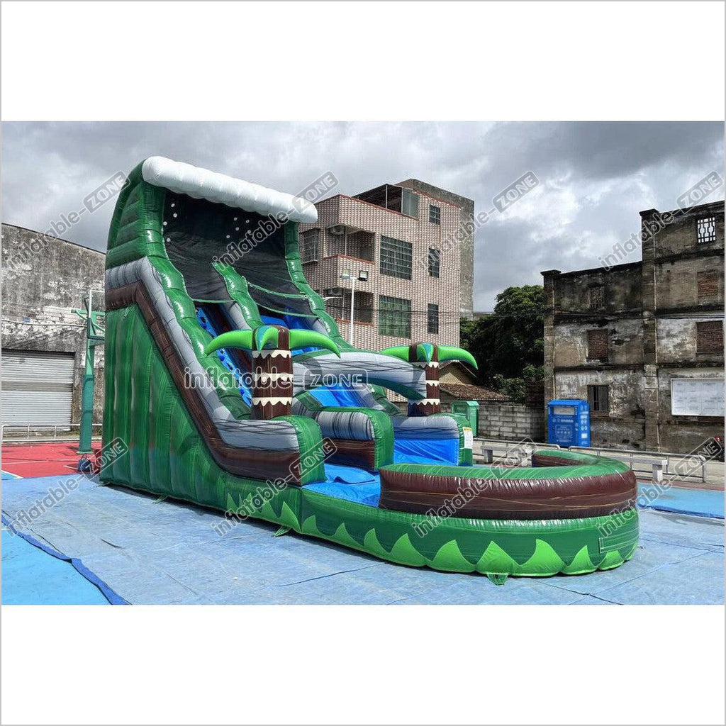 Outdoor Fun Water Slide Jumpers Near Me Emerald Crush Tsunami Inflatab