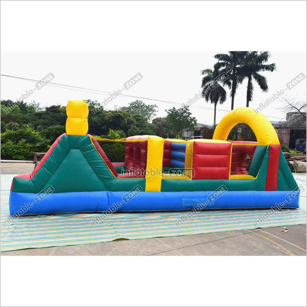 Commercial Bounce House Obstacle Course Outdoor Inflatable Assault Cou