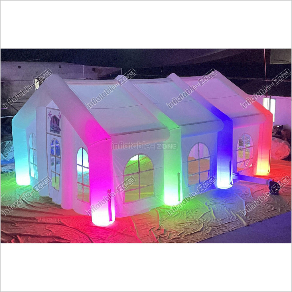 Large Inflatable Tent Outdoor Inflatable Party Tent Led Light Wedding ...