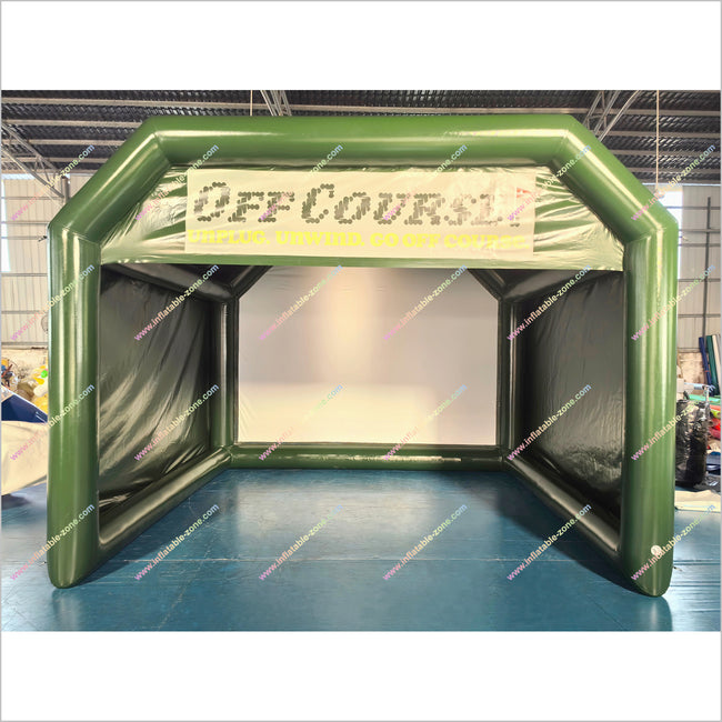 Portable Golf Simulator Enclosure Big Inflatable Tent Green Pro Golf S