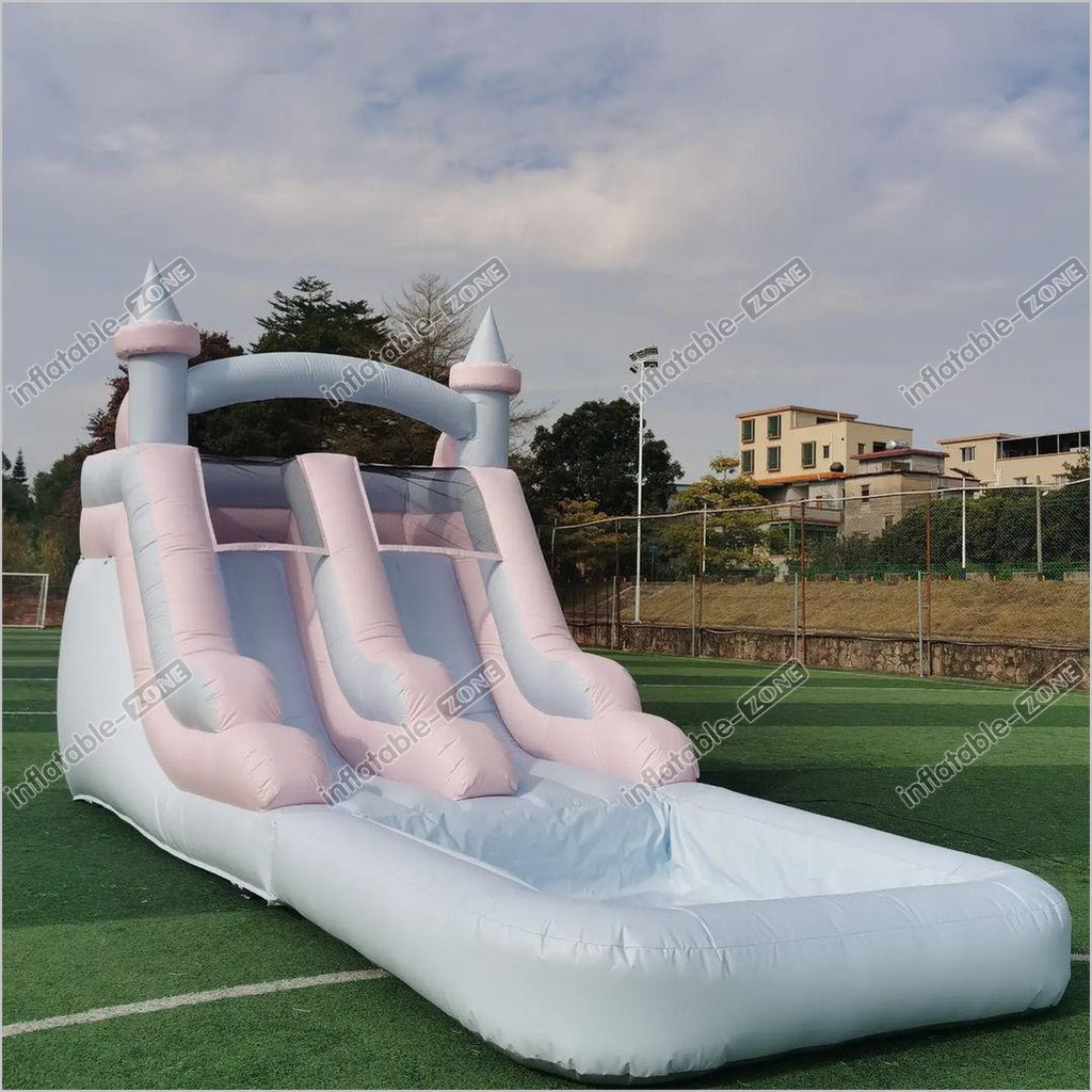 Pastel Color Inflatable Bounce Castle Combo, Bounce House Inflatable B