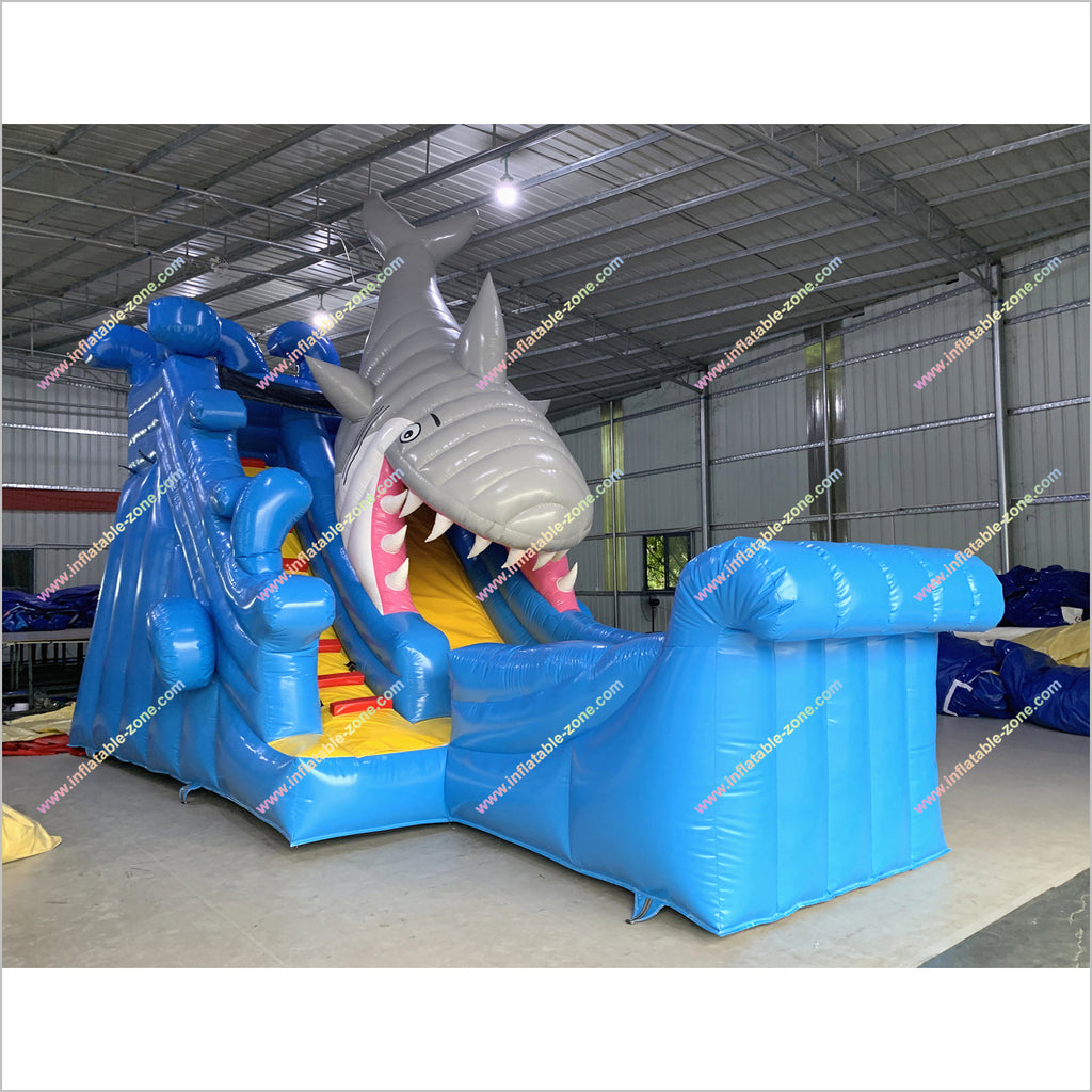 Shark Escape Inflatable Slide Hire Commercial Indoor Playground Equipm