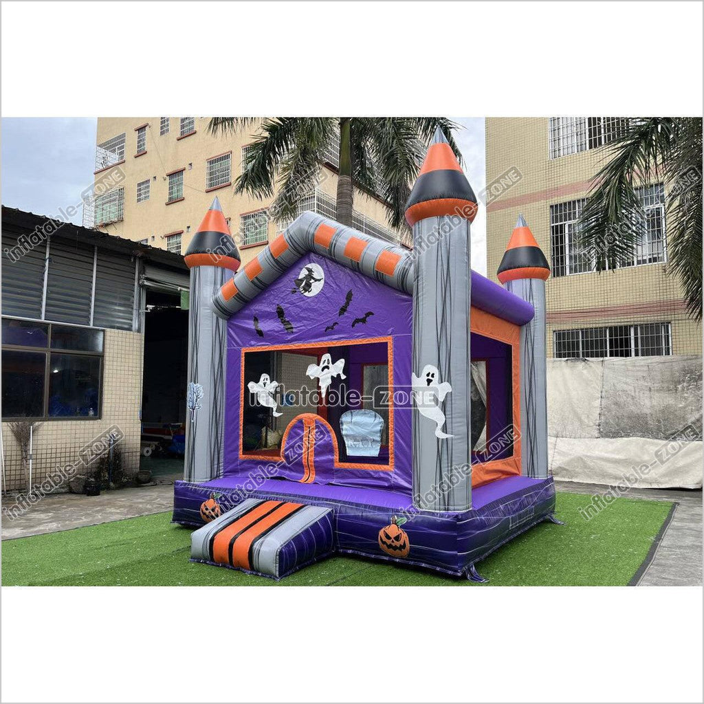 Spooky Halloween Haunted House Happy Hop Bouncy Castle Inflatable Ghos