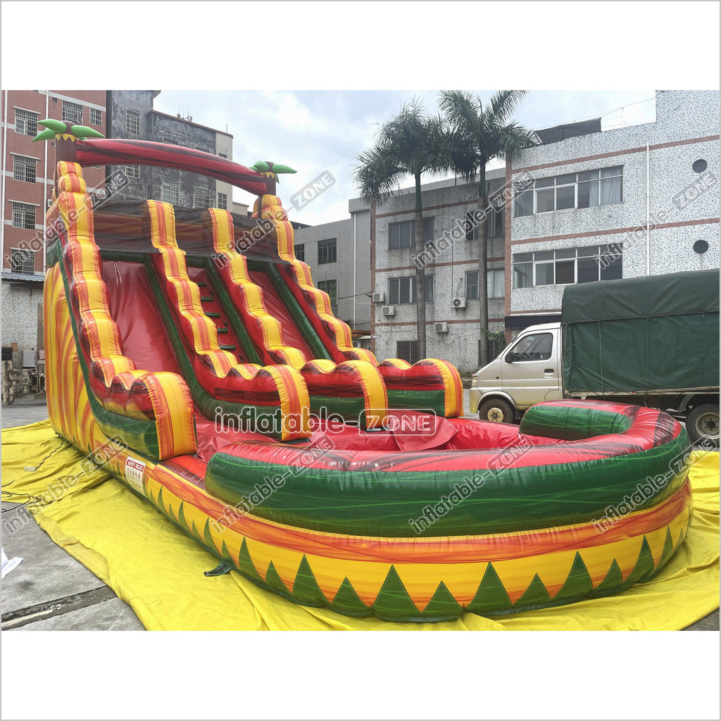 Sunny Fun Inflatable Water Slide Commercial Grade Inflatable Double Wa ...