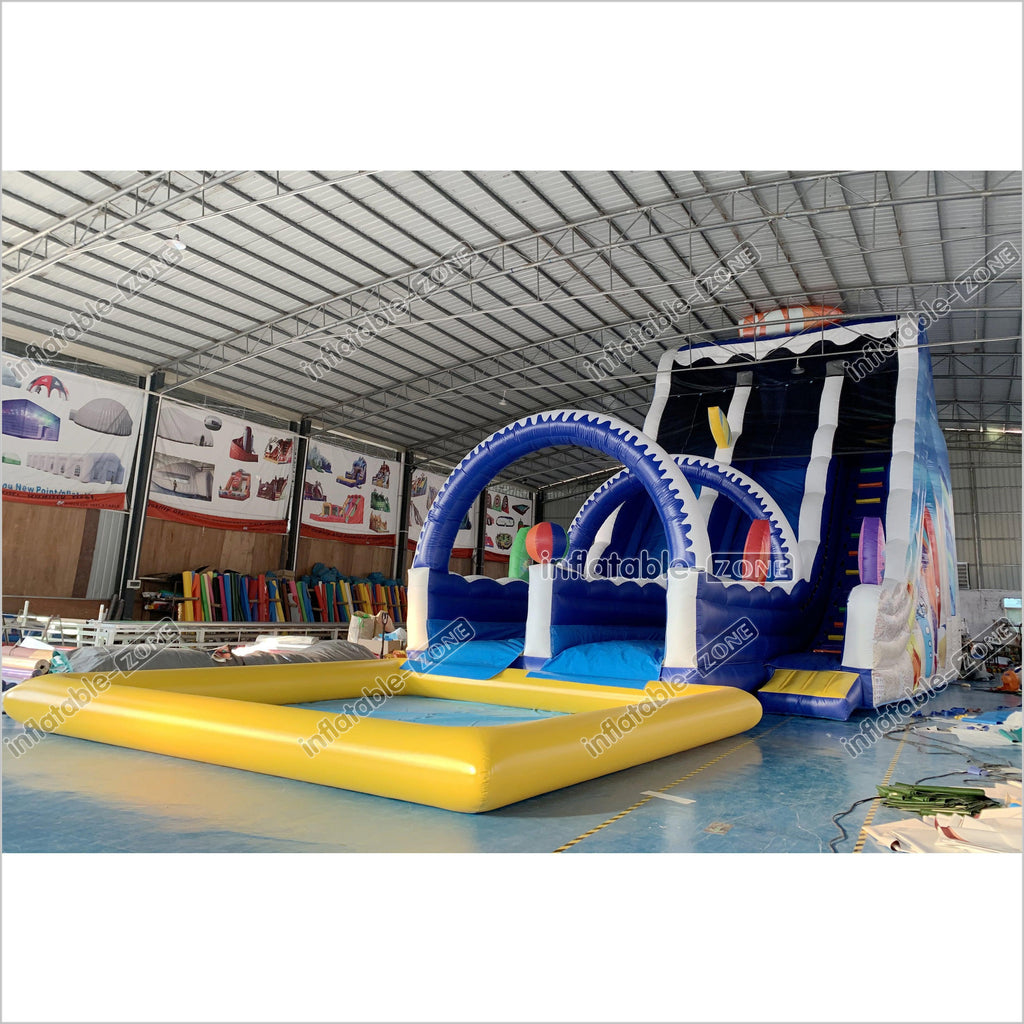 Commercial Inflatable Surf Boards Inflatable Water Slides Giant Moonwa ...
