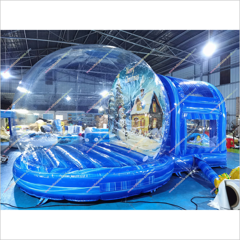 Winter Wonderland Inflatable Xmas Snow Globe Bubble Inflatable House W