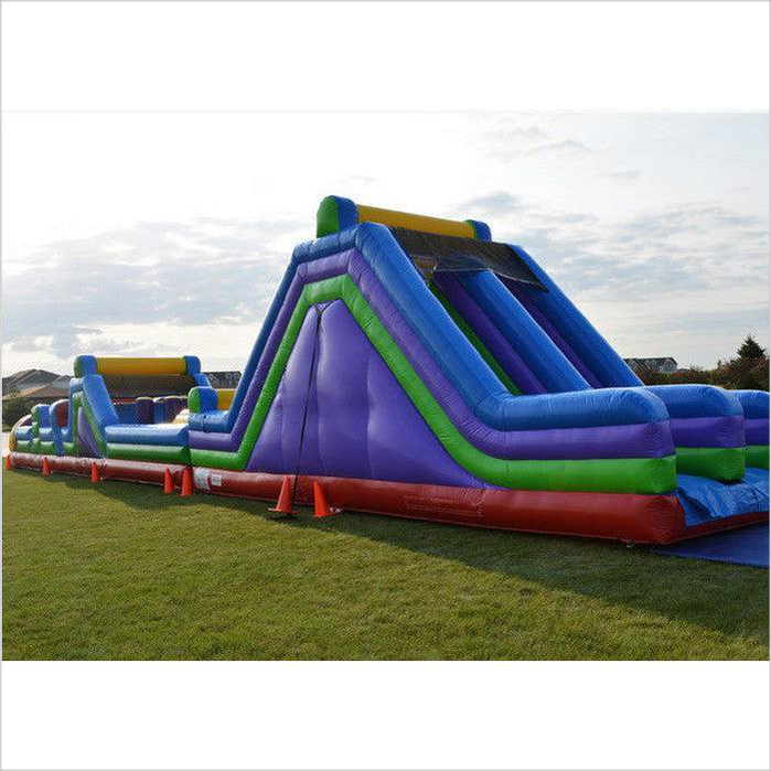 Outdoor Inflatable Bouncy Obstacle Course Race Obstacles Ninja Warrior