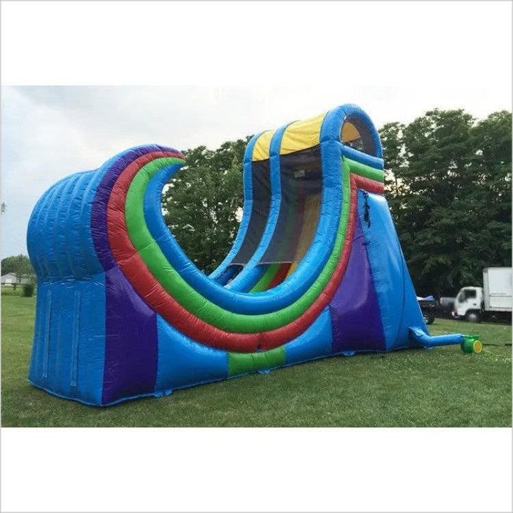 Inflatable Slide Cyclone Blow Up Dry Slide Splash Commercial Slip Jump