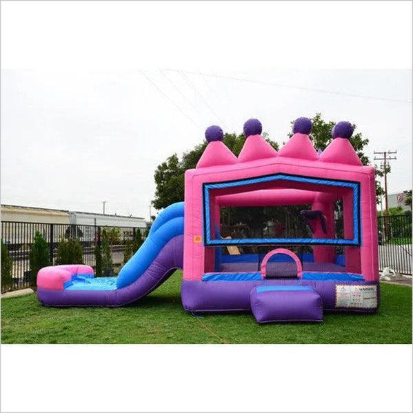 Princess Bounce House With Slide Wet Dry Combo Inflatable Jumping Cast