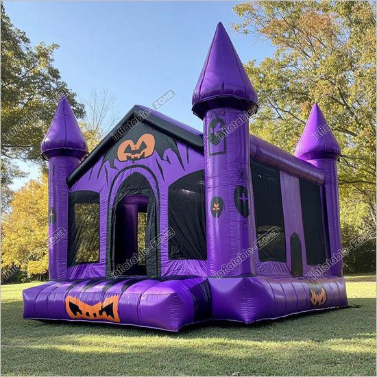 Inflatable Skeleton Bounce House Halloween Commercial Bouncy Castle Ho