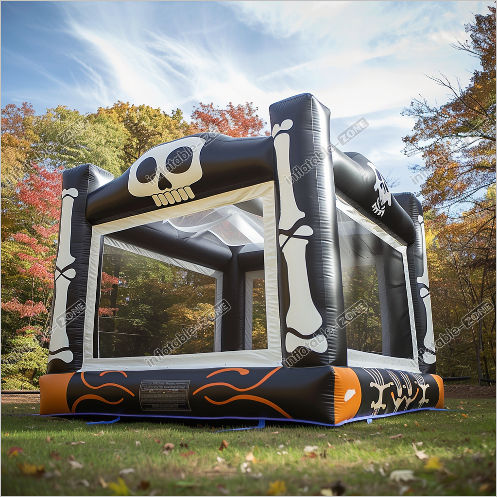 Halloween Fun Inflatable Skeleton Theme Bounce Castle Near Me Adults J