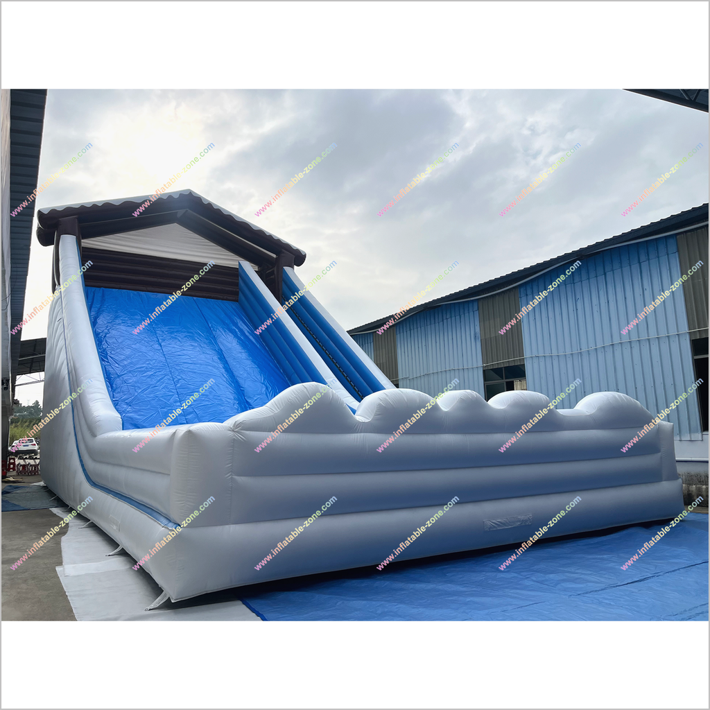 Giant Snow Mountain Christmas Inflatable Winter Skiing Slide Commercial ...