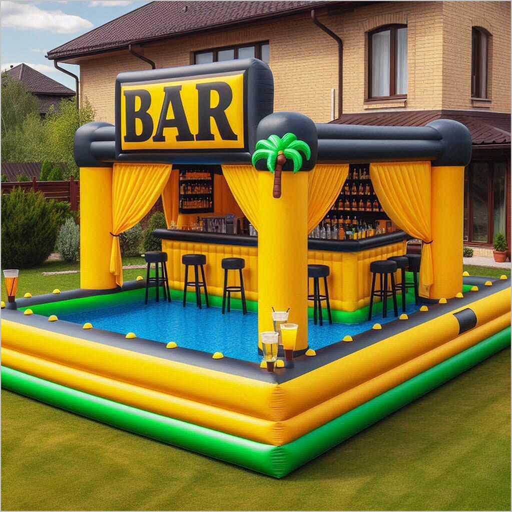 Awesome Inflatable Pool Bar Inflatable Pub House Blow Up Pool Bar for
