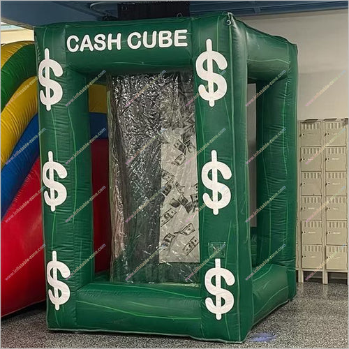 Inflatable Cash Cube Interactive Challenge Air Sealed Inflatable Cash