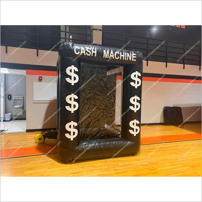 Black Vault Inflatable Cash Machine Box Game Inflatable Money Booth Ca