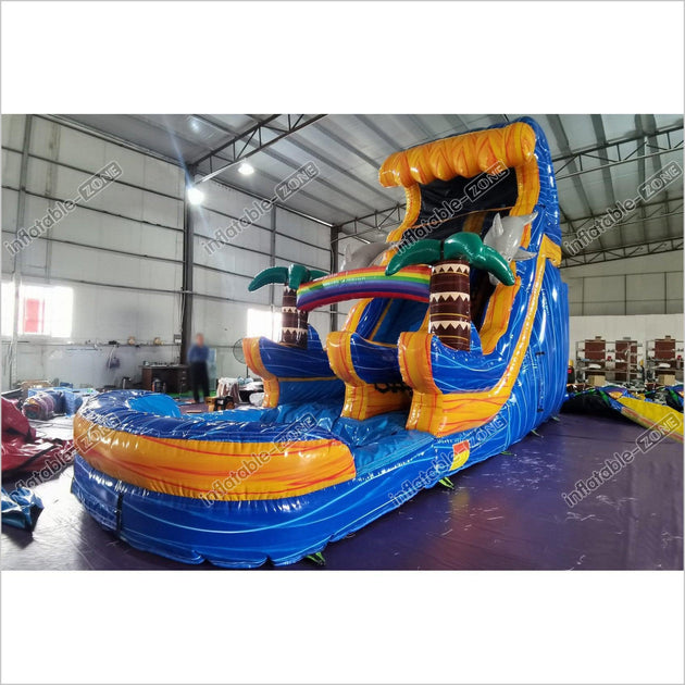 Inflatable Water Slide For Pool Giant Slides Bounce House Party Summer ...