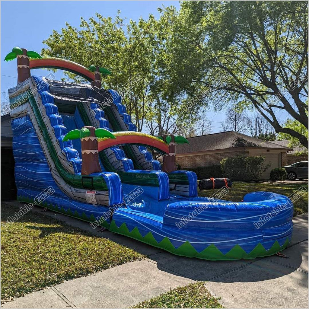 Happy Hop Water Slide Inflatable Pool Waterslide Splash Big Bounce Hou